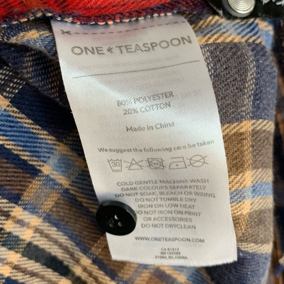 One Teaspoon | Tops | Free People One Teaspoon Daria Mixed Plaid ...